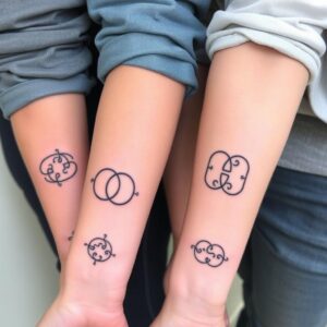 Best Friend Tattoos for 3: Meaningful Designs