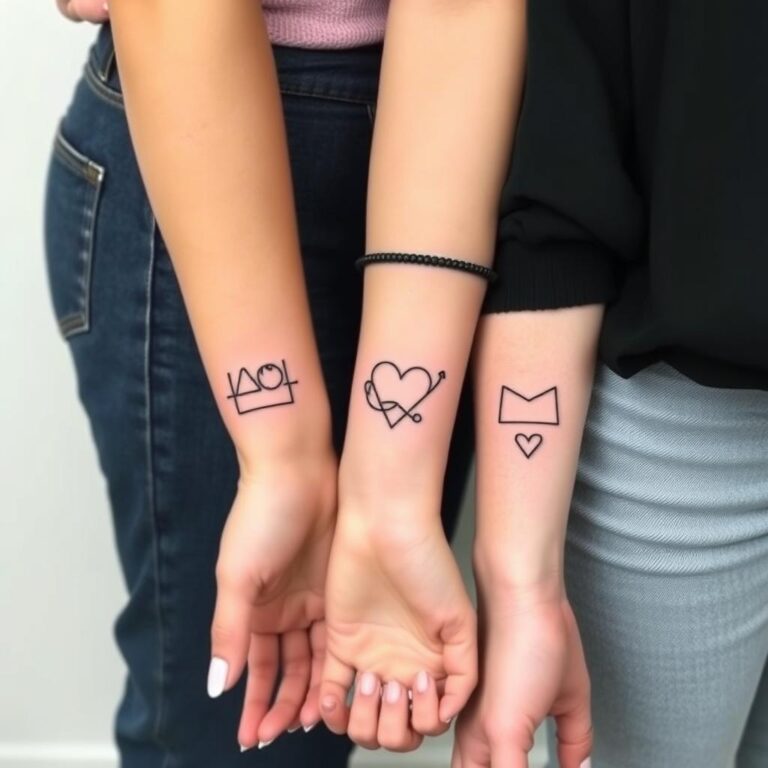 Best Friend Tattoos for 3: Meaningful Designs