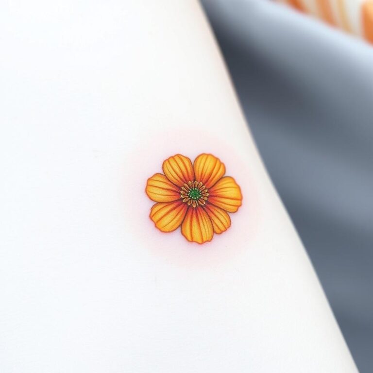Stunning October Birth Flower Tattoos